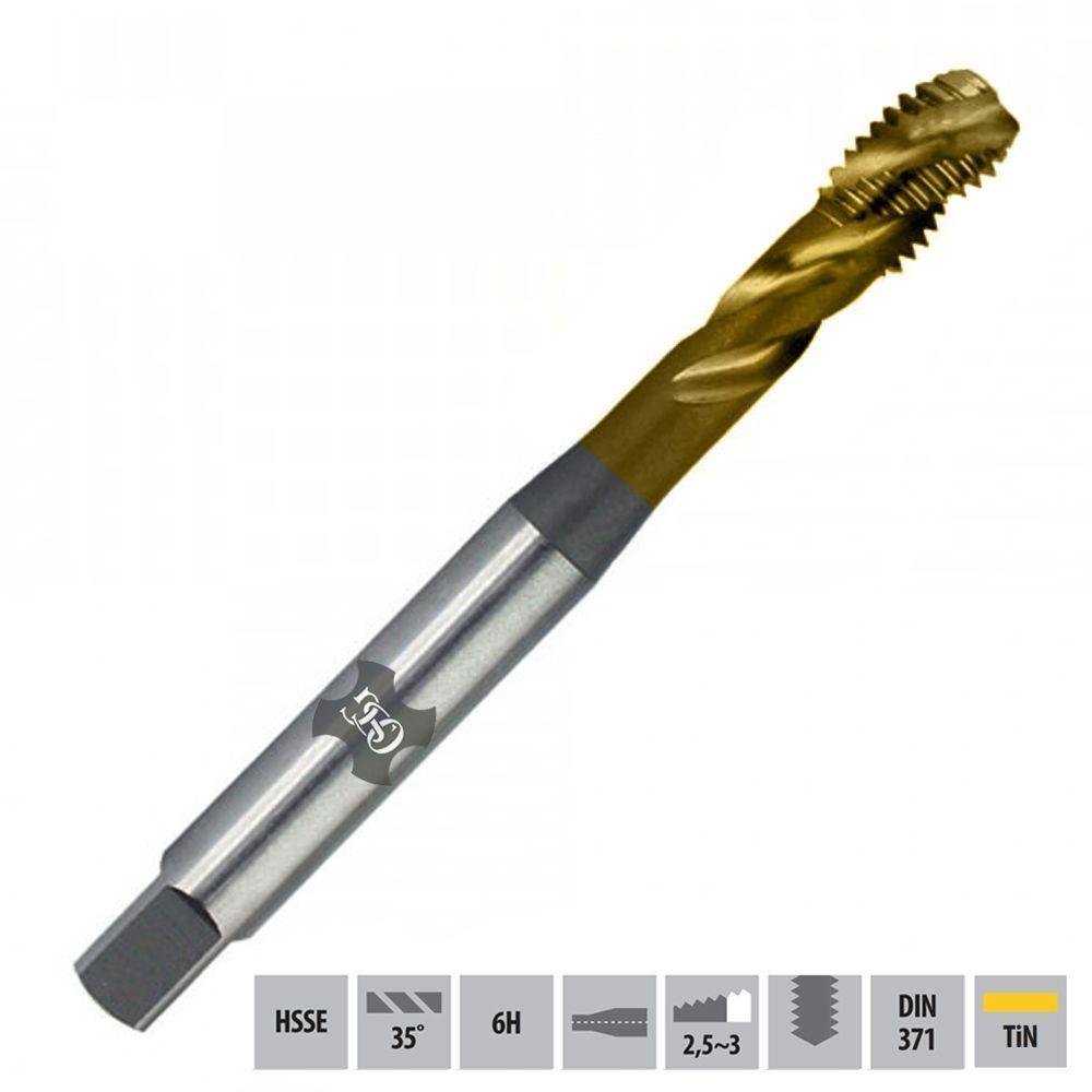 Macho para Máquina Hsse M4,5 X 0,75 Sft 250/2 - Din 371 Tin - Osg | MadeiraMadeira