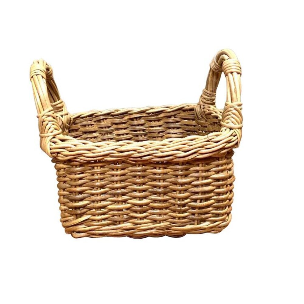 Porta sorvete / Condimentos com alça junco natural 22 x 18 x 6 cms ...