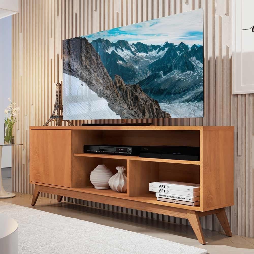 Rack para Tv com Nichos Nature Germai | MadeiraMadeira