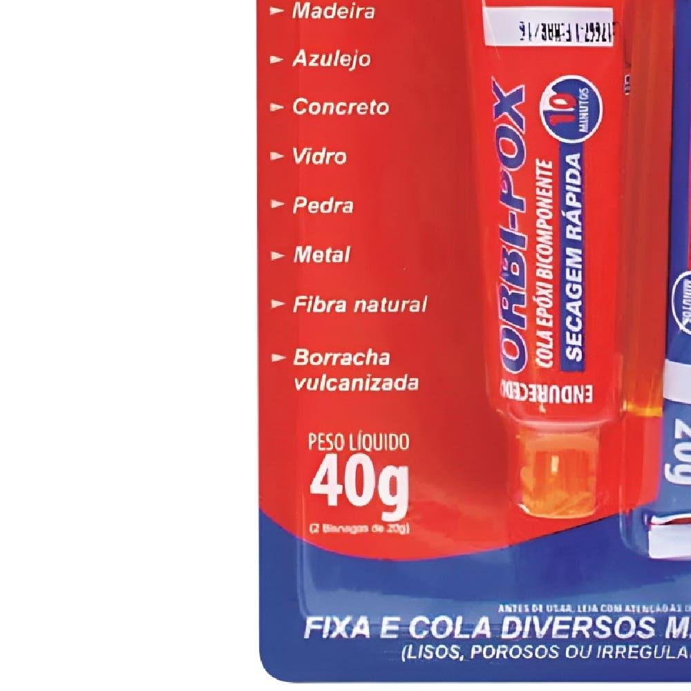 Cola Epoxi 10 Minutos Profissional 241 Orbi | MadeiraMadeira