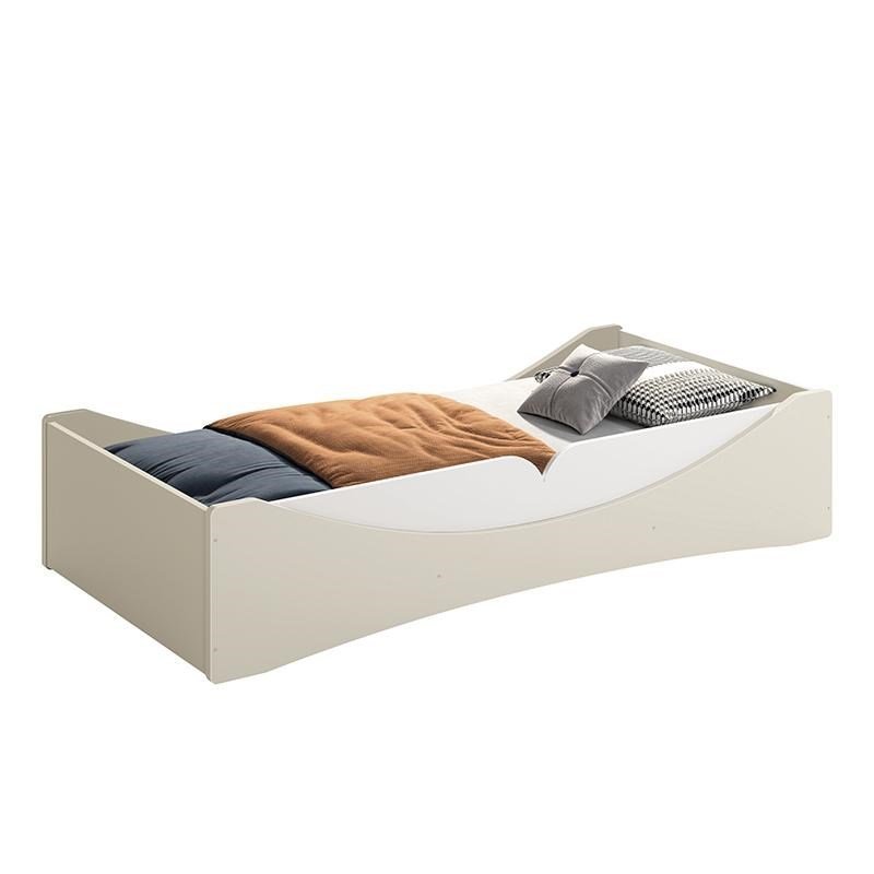 Cama Evolutiva Luna Areia Fosco com Proteção Lateral Lisa e Colchão D20 ...