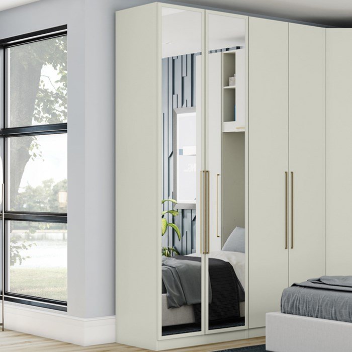Guarda Roupa Modulado MDF 2 Portas 3 Gav MCI04 Dileto Areia Henn ...