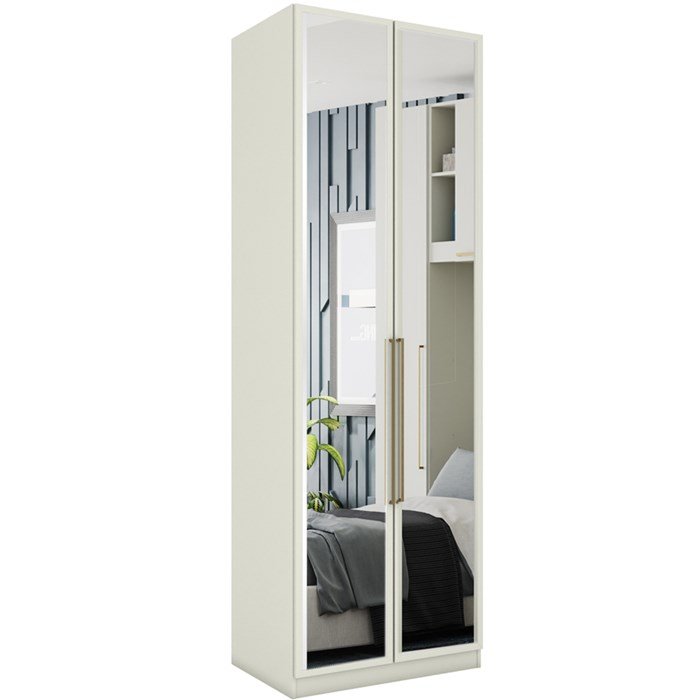 Guarda Roupa Modulado MDF 2 Portas 3 Gav MCI04 Dileto Areia Henn ...