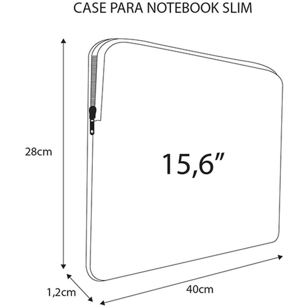 Cases para Notebook Neoprene Preto SLIM 15,6 POL | MadeiraMadeira