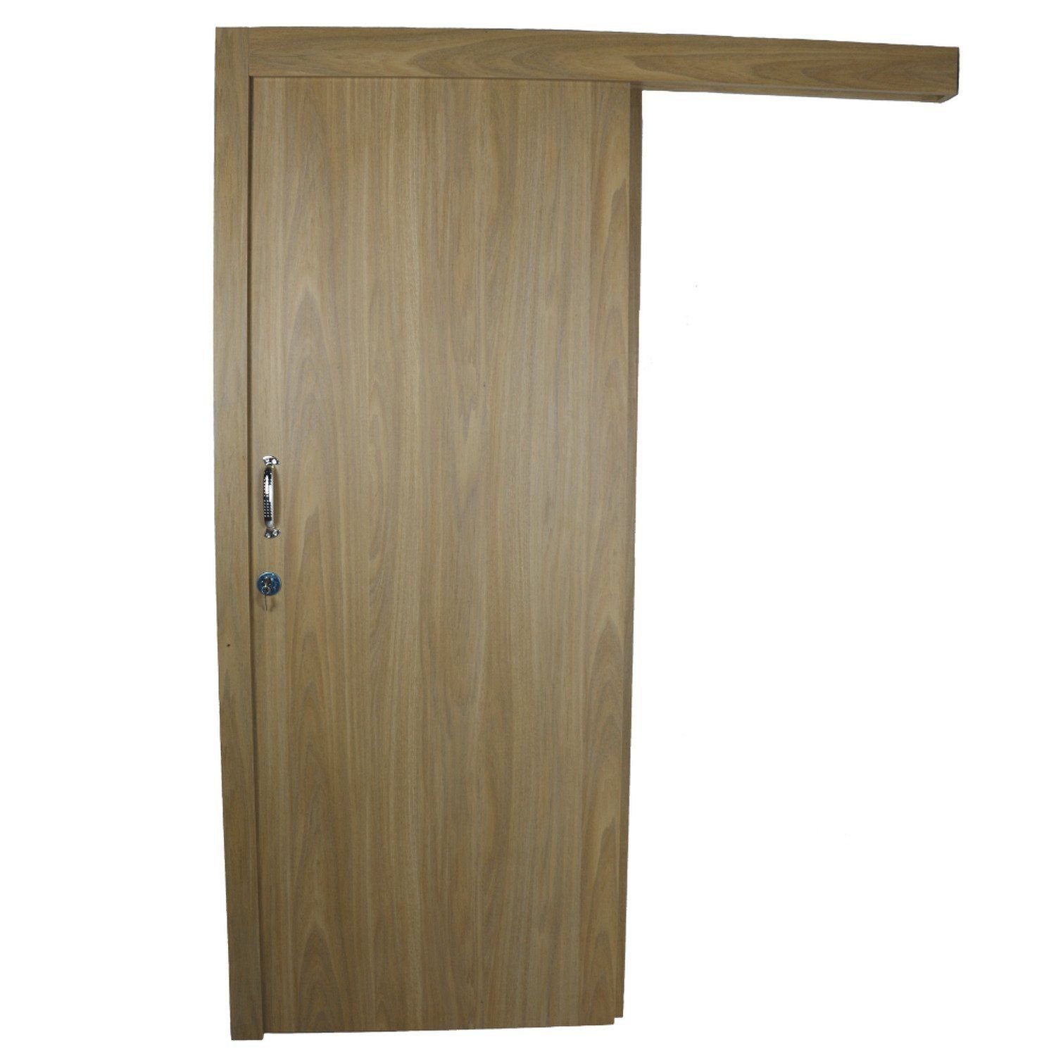 Kit Porta de Madeira de Correr Completa 213x60cm Batente 12cm | MadeiraMadeira