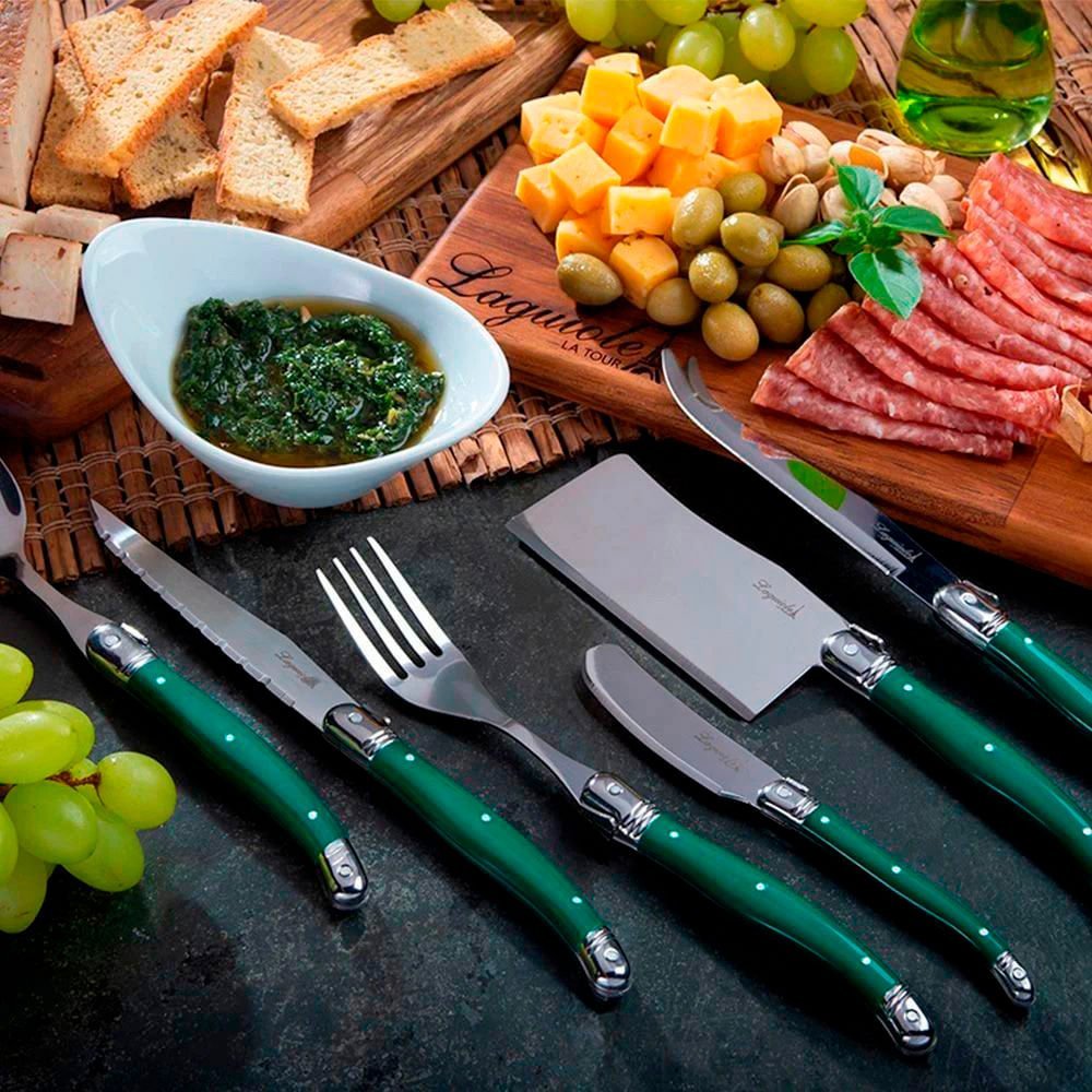 Conjunto de Talheres Luxo 12 Peças Original Laguiole La Tour - Verde ...