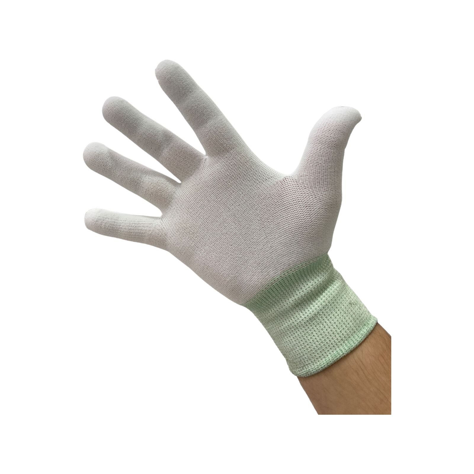 Luva Anti-Estática Verde Claro Sem PU Hikari (Kit 10 Pares ...