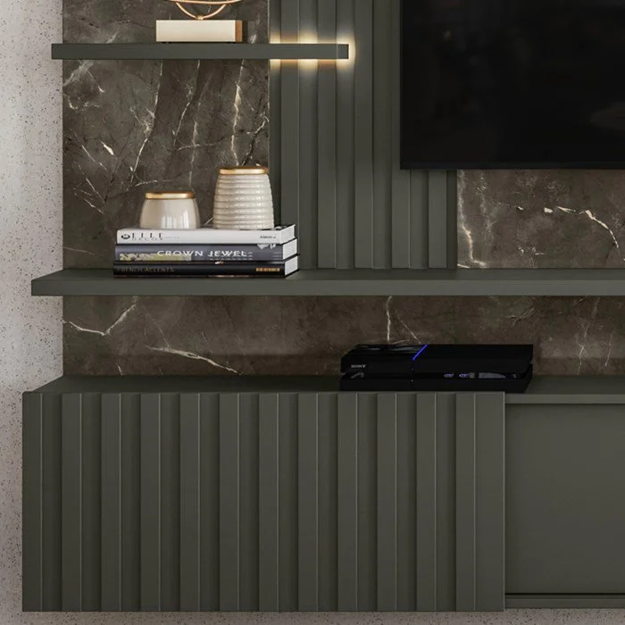 Painel Bancada Suspenso Para TV 65 Polegadas 2861 Jade Oliva MDT ...