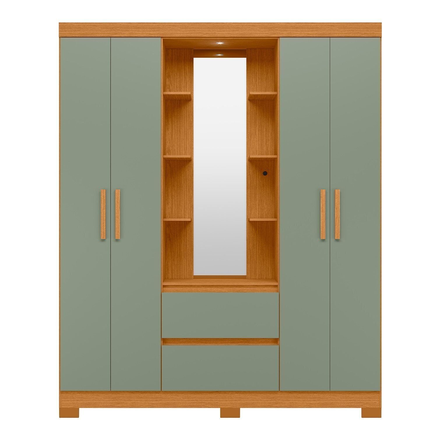 Guarda Roupa Capelinha Casal 04 Portas Olímpia | MadeiraMadeira