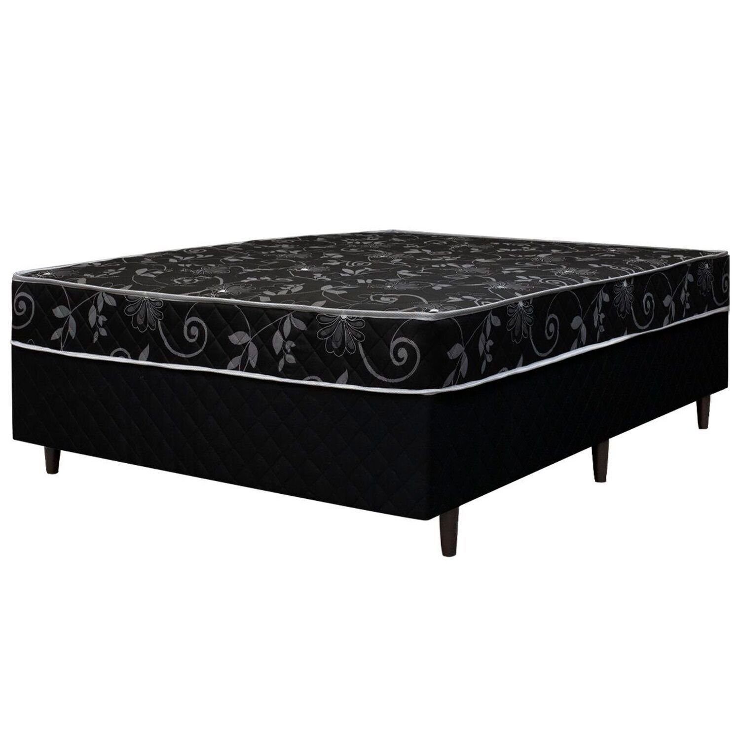 Cama Box Conjugado Casal Molas Superlastic 138x188x56cm Sonata Simbal | MadeiraMadeira