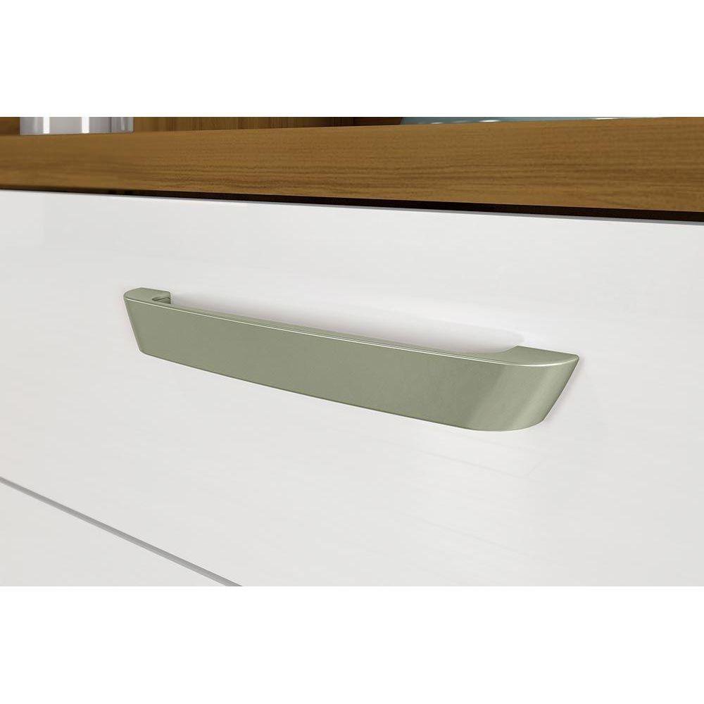 Kit de Cozinha Compacta Master c/ 7 Portas e 2 Gavetas Freijó/Branco ...