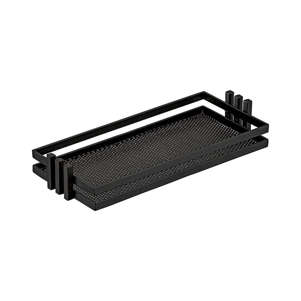Bandeja Multiuso Hara Lívia 32,5 X 14 Cm Cor:preto | MadeiraMadeira