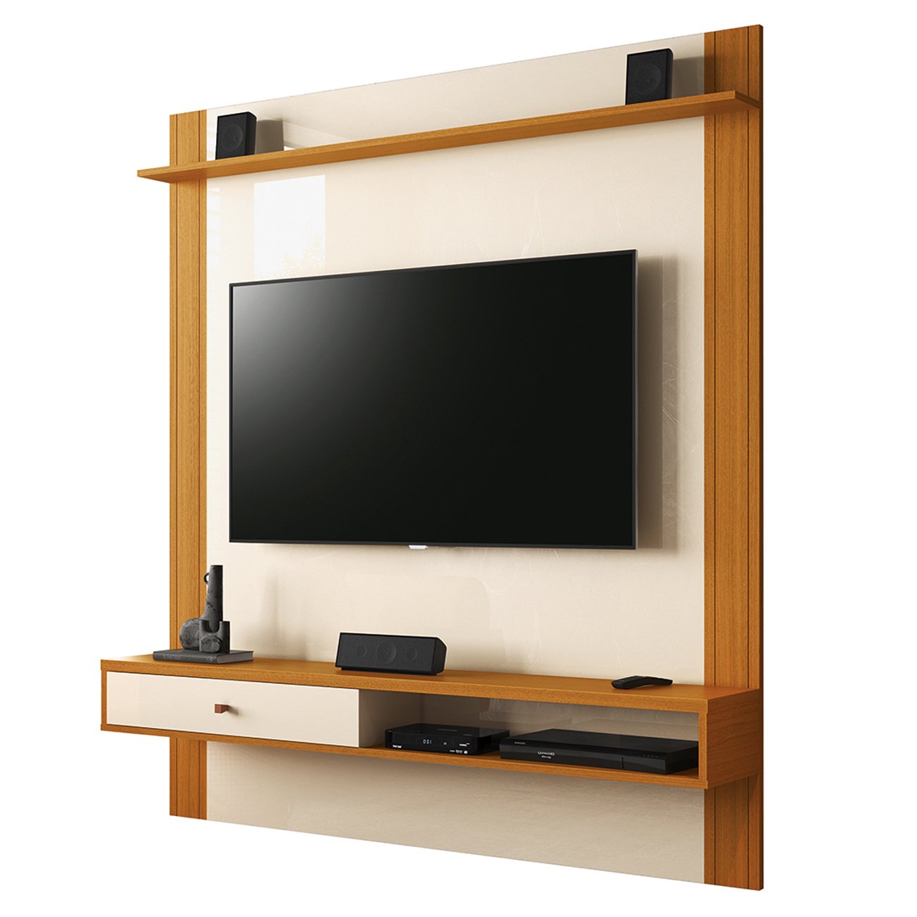 Painel para TV até 55 Polegadas Condor EDN Off White Cedro | MadeiraMadeira