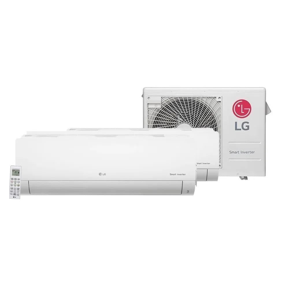 Ar Condicionado Multi Split Inverter Lg Hi Wall 2x12000 Btu/h Quente e ...