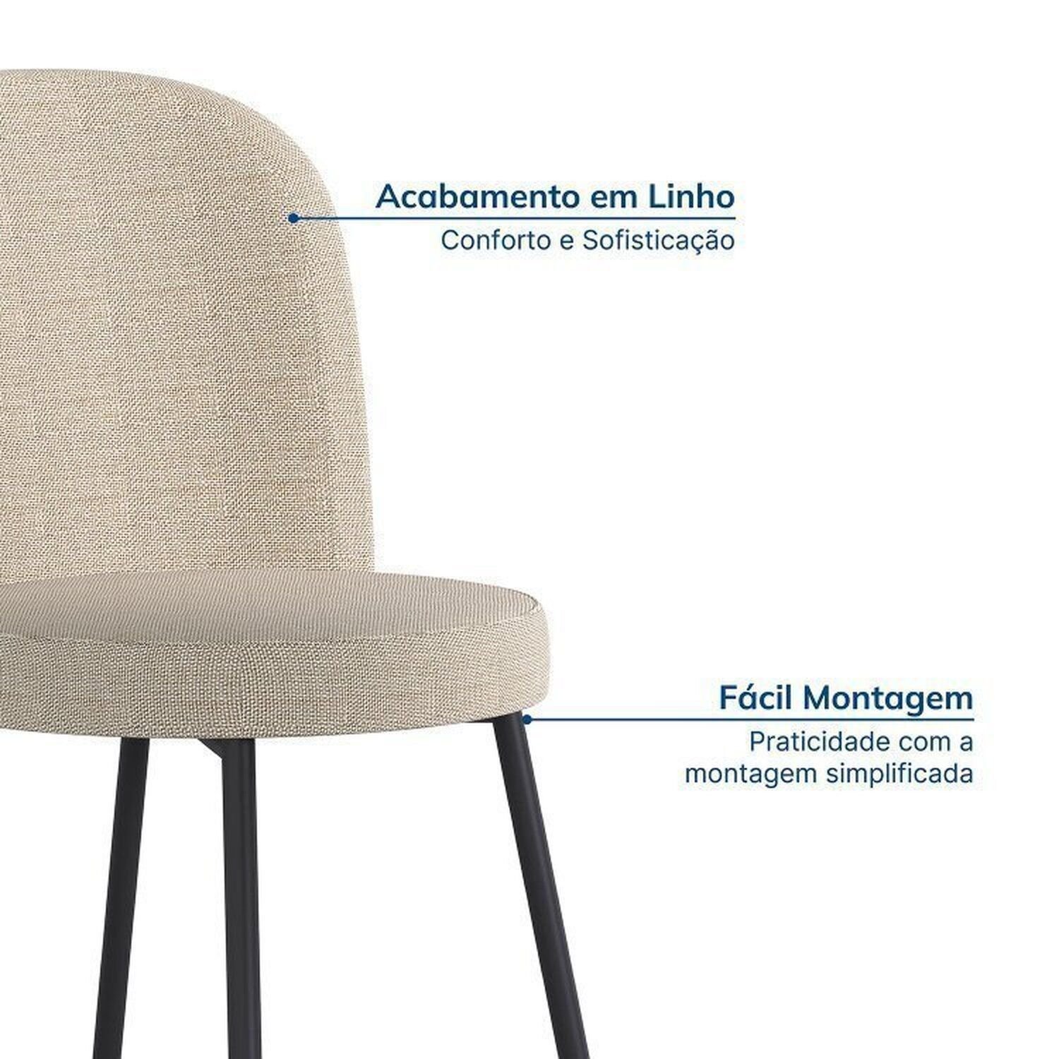 Kit 2 Cadeiras Aço Love Cabecasa madeiramadeira | MadeiraMadeira