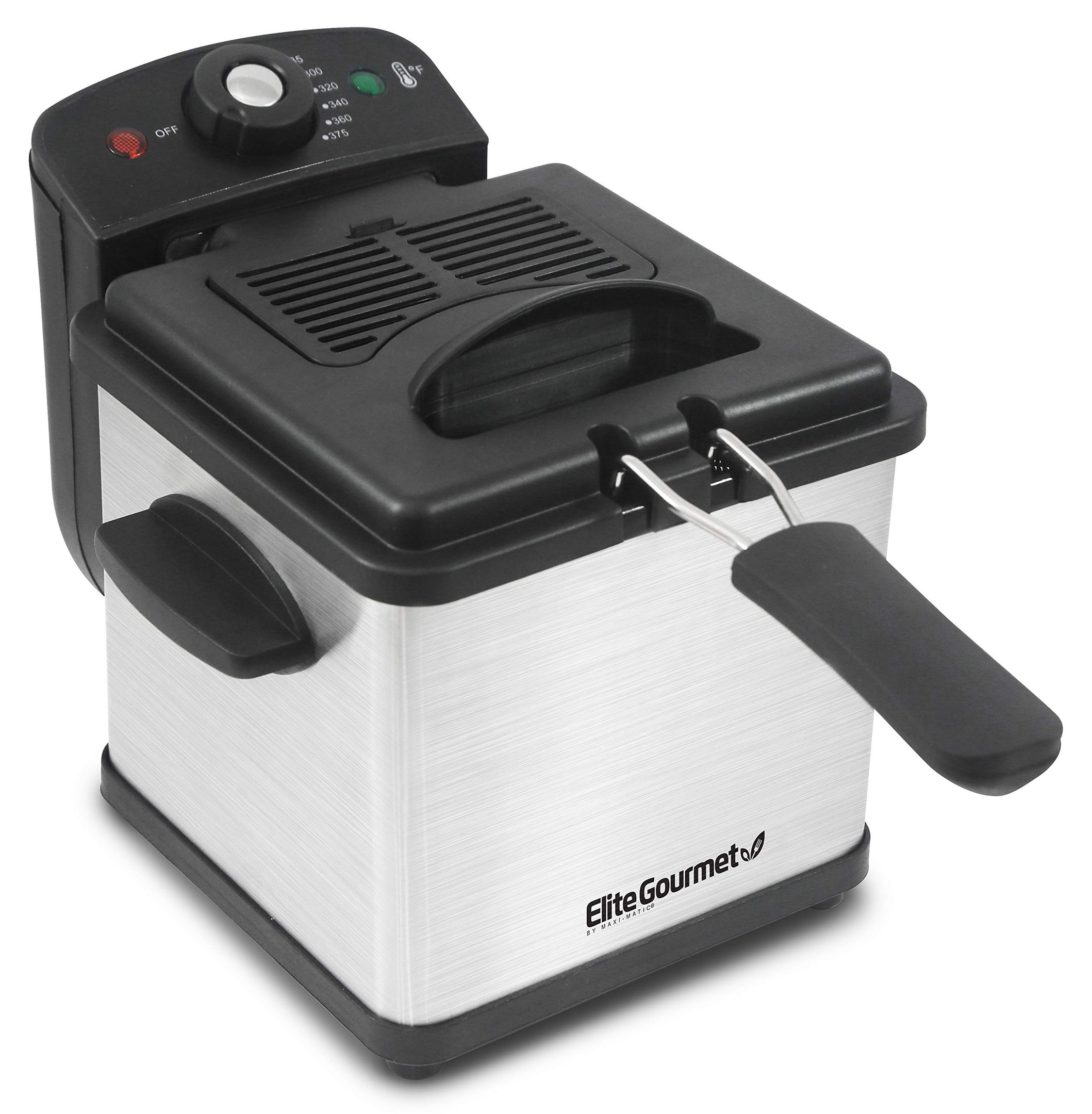 Elite Gourmet Edf-1607 Fritadeira Elétrica 1,5l Inox 800w | MadeiraMadeira