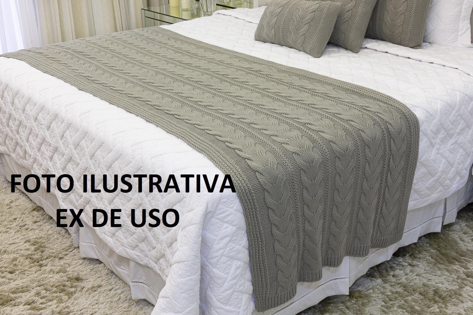 Manta Sofa Cama Casal Tricot Viena Terracota | MadeiraMadeira