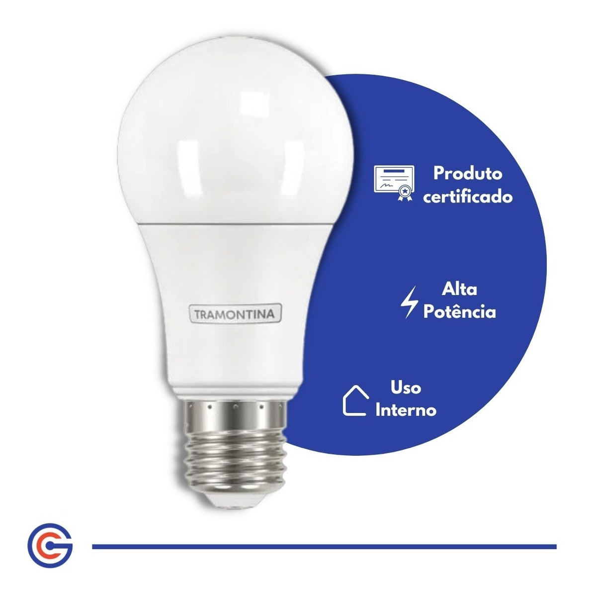 Lâmpada Led 9w Bulbo E27 6500k Branco Frio Tramontina | MadeiraMadeira
