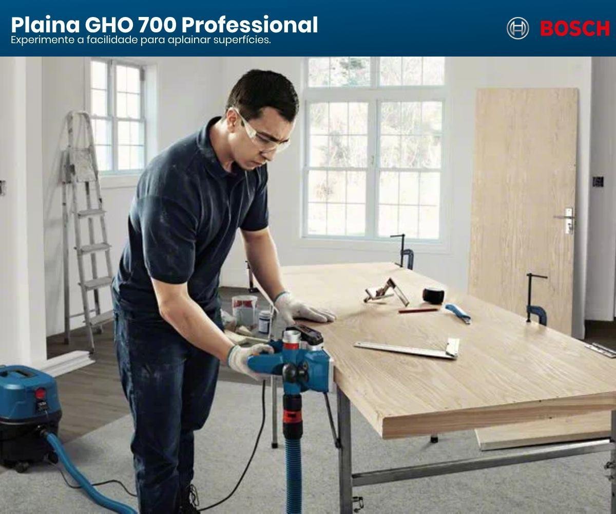 Plaina Elétrica Gho 700 Bosch Professional 82Mm 127V | MadeiraMadeira
