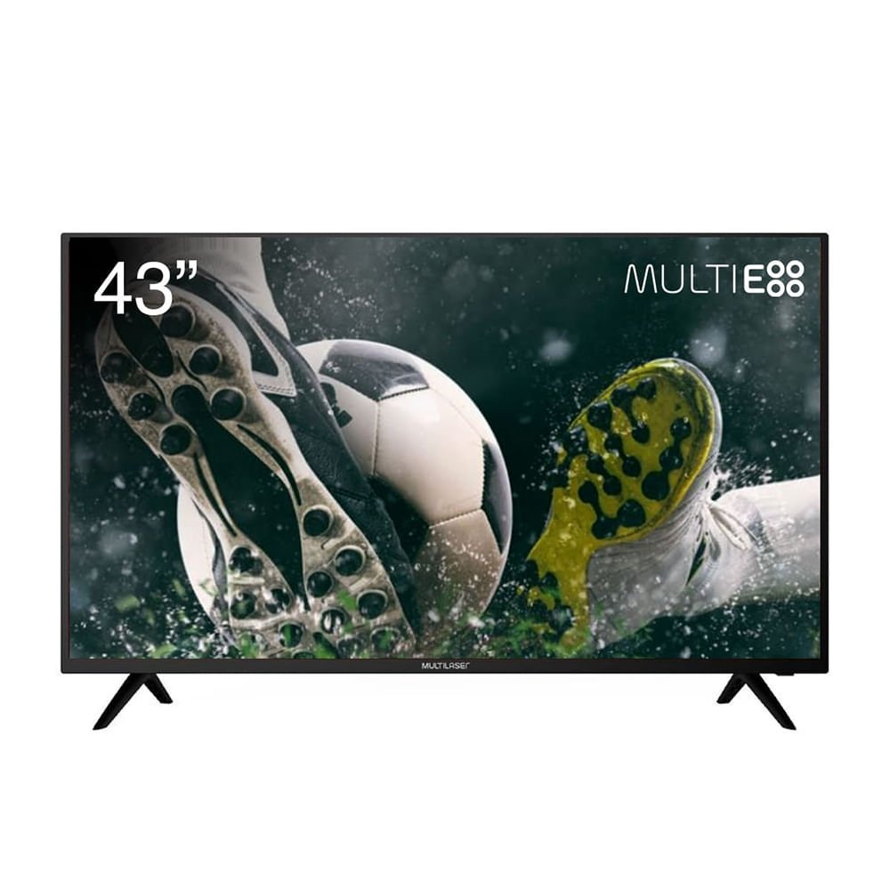 Tela 43 Polegadas Full Hd + Conversor Tv Digital Externo Multilaser ...