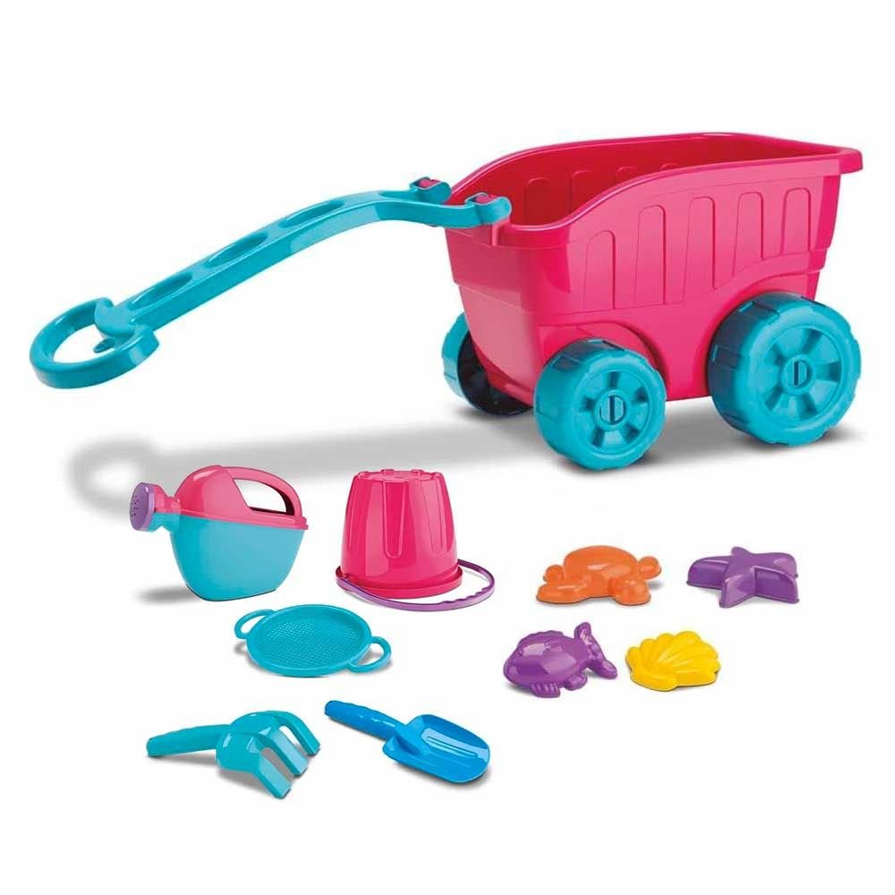 Carrinho de Praia Infantil - Diver Praia - Carriola com Acessórios ...