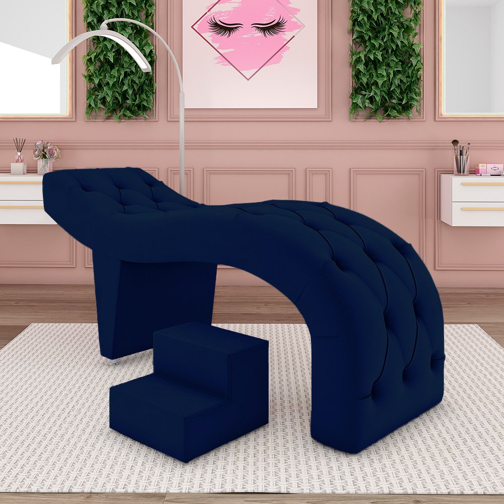 Maca de Estética para Massagem Cílios Fixa Lash Estofada com Escada ...