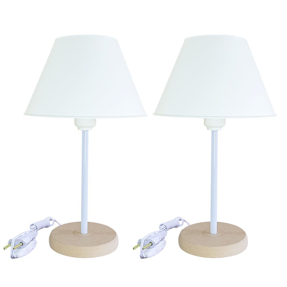 Kit 2 Abajures Infantil Momy Menina Menino Luminária para Quarto de ...