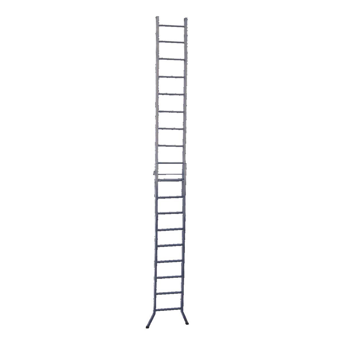 Escada Extensiva 3 em 1 Metalon 40x20mm 9 e 18 Degraus 245cm Brassol ...