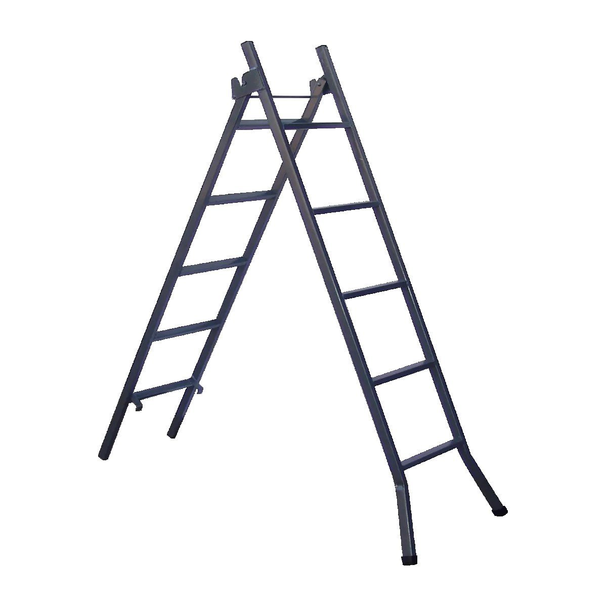 Escada Extensiva 3 em 1 Metalon 40x20mm 9 e 18 Degraus 245cm Brassol ...