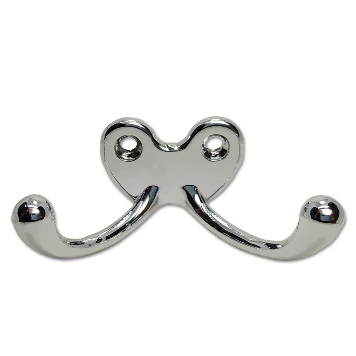 Cabide Duplo Para Roupas Em Metal 8 Unidades - cromado | MadeiraMadeira