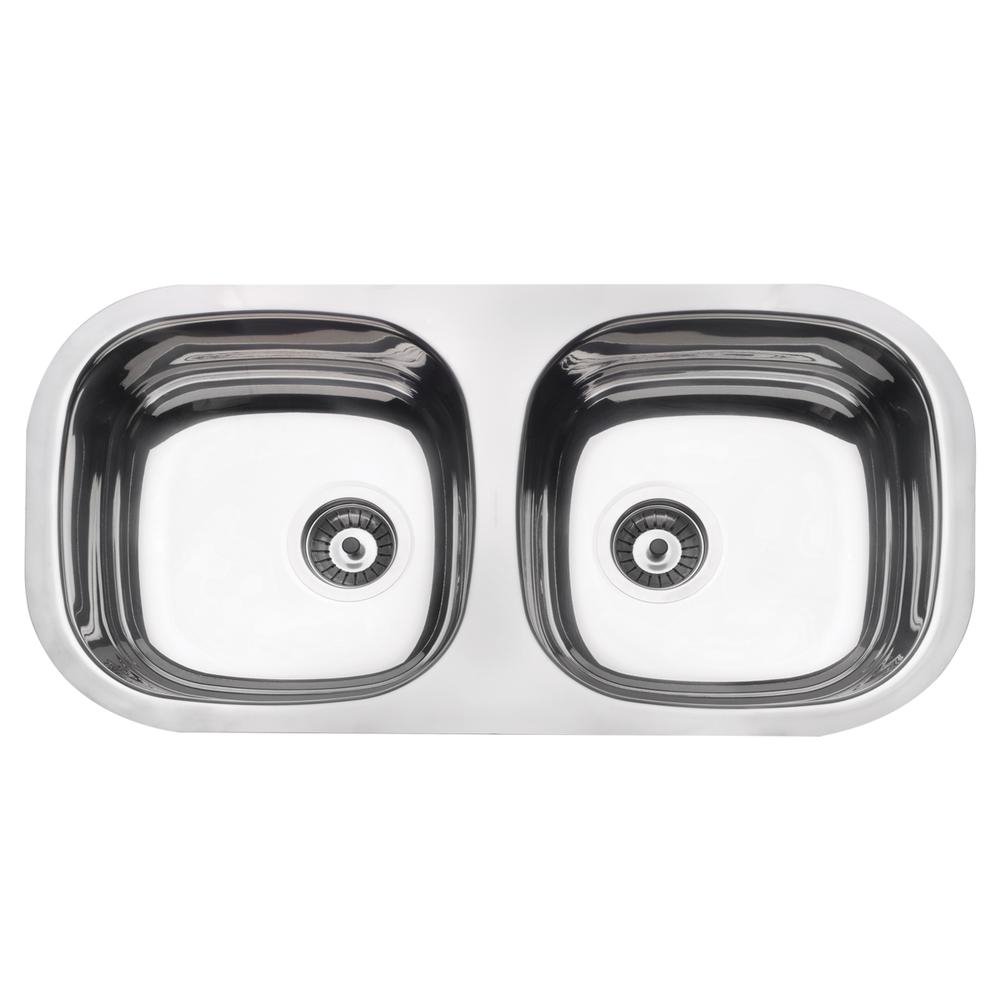 Cuba Tramontina Isis 2C 34 BL em Aço Inox Polido 72x34 cm | MadeiraMadeira