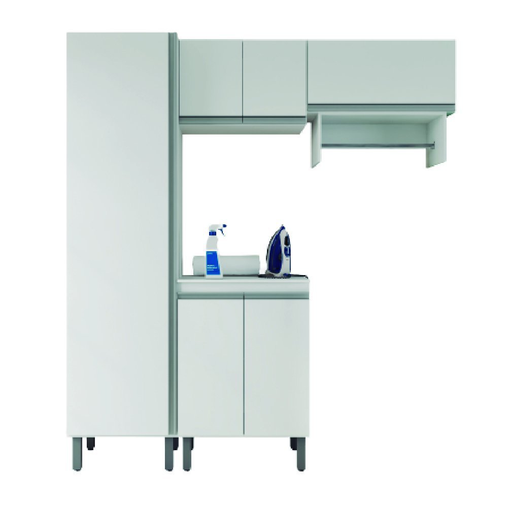 Conjunto Armário Multiuso para Área Lavanderia Serviço Vollare IV ...