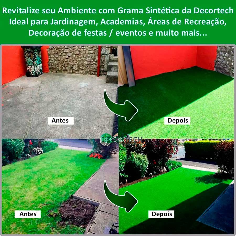 Grama Sintetica Garden Grass 25mm - 2x4m - 8m2 Decortech | MadeiraMadeira
