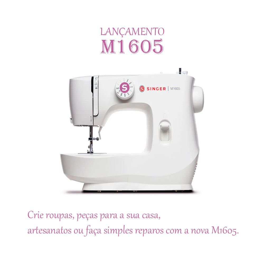 Máquina de Costura Singer M1605 com 6 Pontos | MadeiraMadeira