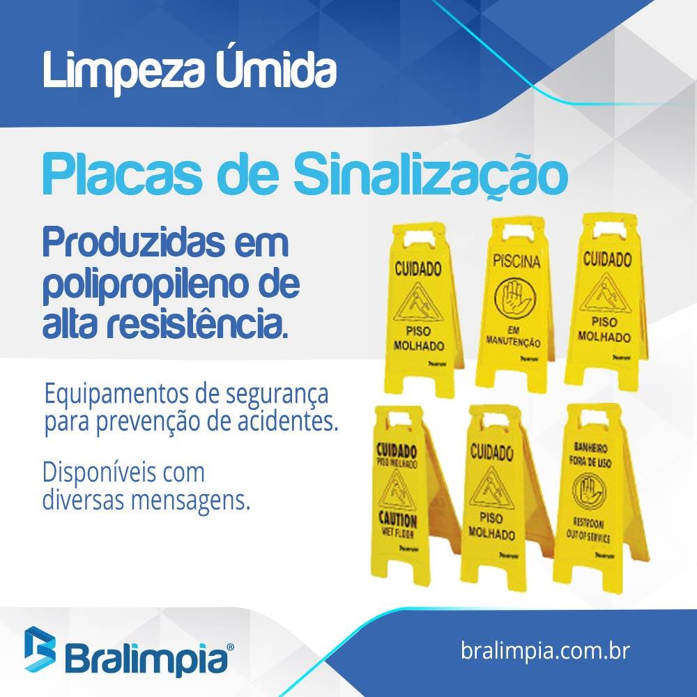 Bralimpia Placa Sinalizadora de Alerta Banheiro Fora de Uso PL2002 ...