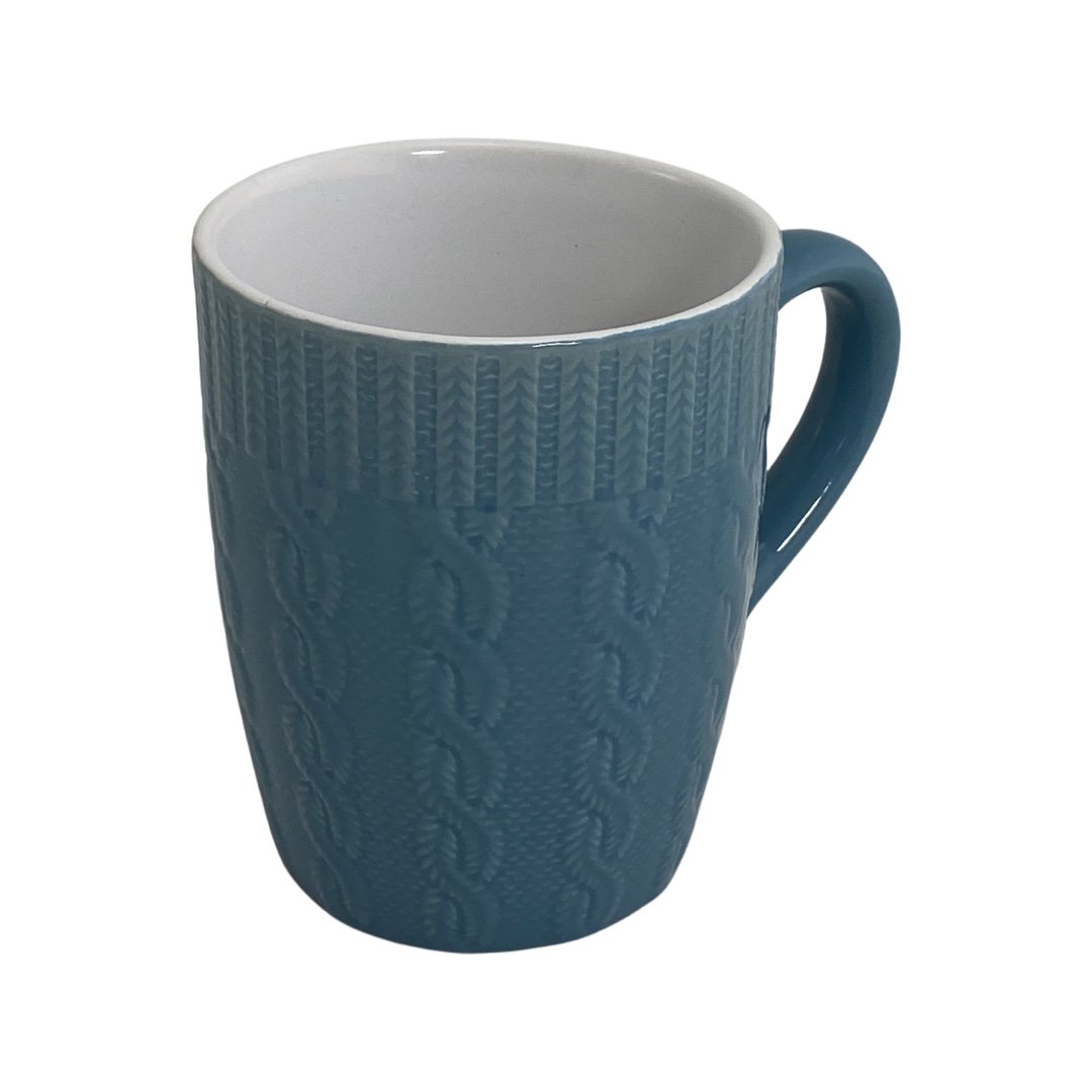 Caneca de Porcelana Textura Winter 360ml Azul - Hauskraft | MadeiraMadeira