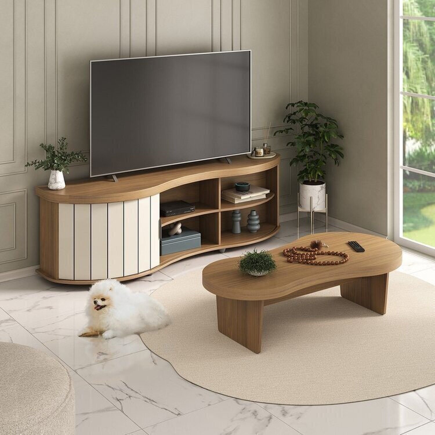 Conjunto Rack e Mesa de Centro Magnum | MadeiraMadeira