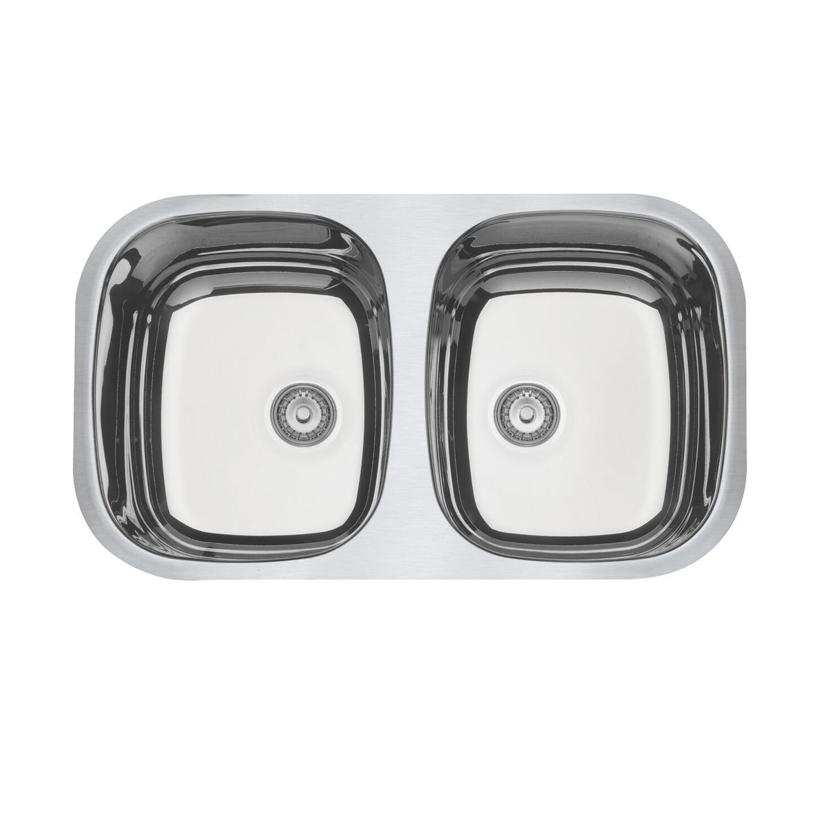 Cuba de Embutir Tramontina Isis 2c 34 Bl em Aço Inox Alto Brilho 77x45 ...