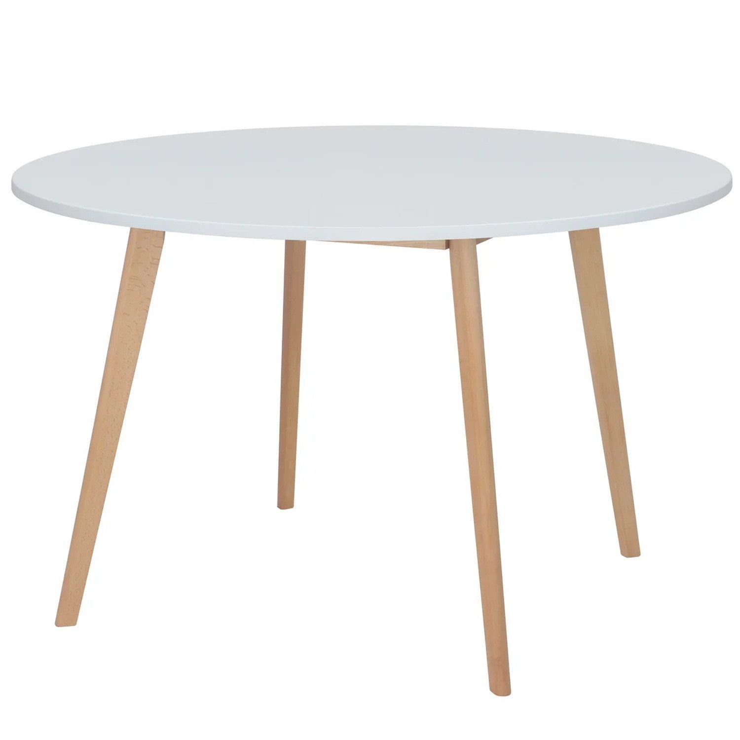 Mesa Leda Wood Redonda 110cm Madeira Mdf Tx Base Metal | MadeiraMadeira