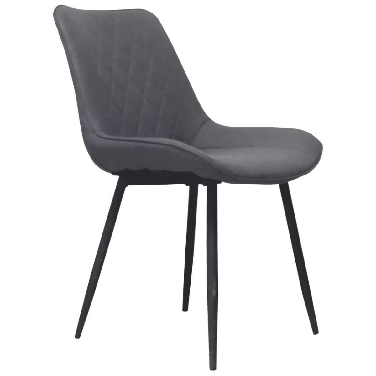 Cadeira Halet Estofada com Estrutura em Aço:grafite | MadeiraMadeira