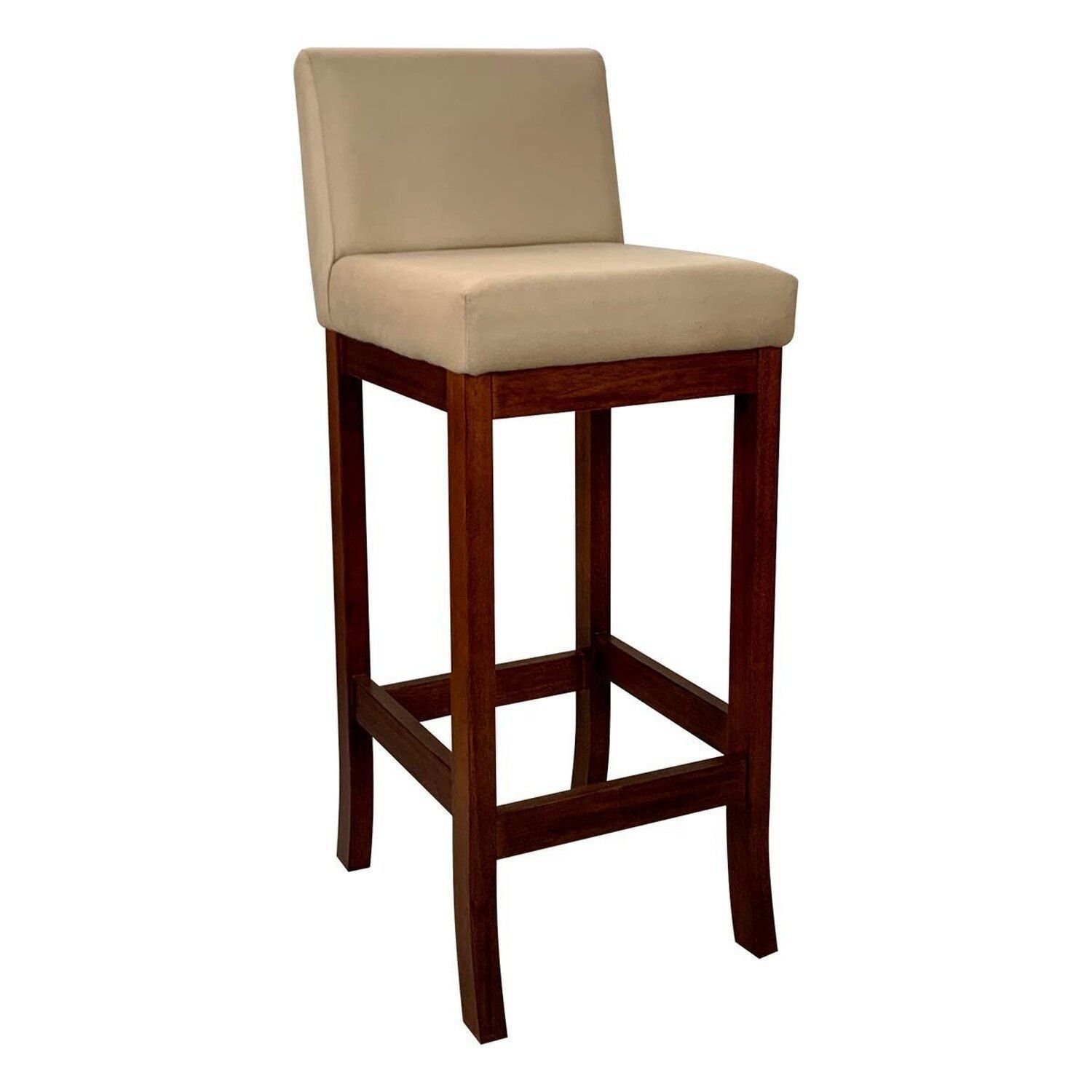 Banqueta Alta em Madeira Maciça Nápoles | MadeiraMadeira