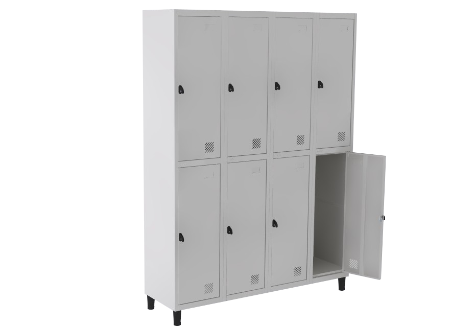 Roupeiro De Aço Guarda-volume Locker 8 Portas Montável | MadeiraMadeira