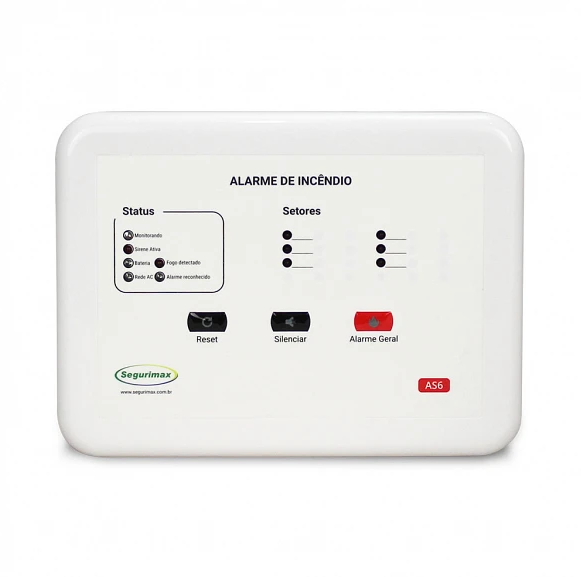 Central de Alarme de Incêndio Convencional 12V com Bateria Inclusa | MadeiraMadeira