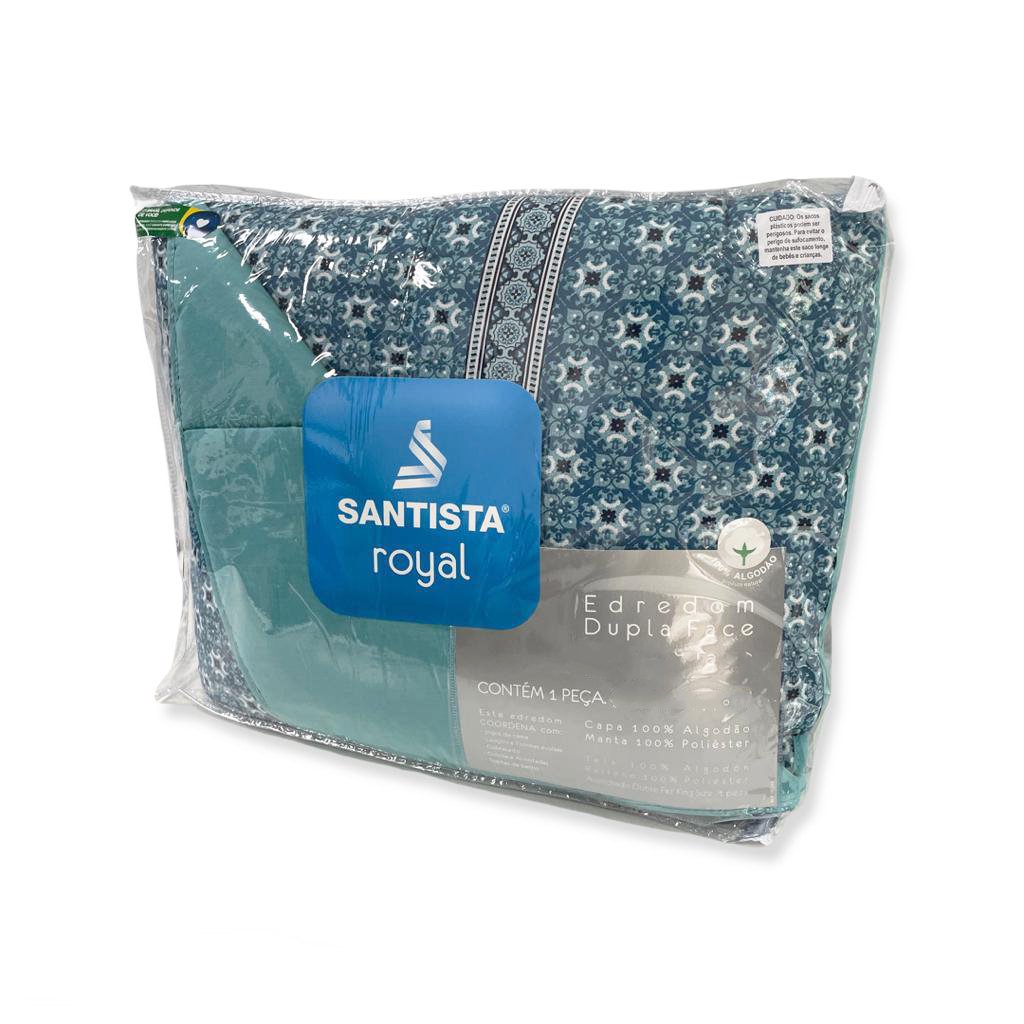 Edredom - King Size - Royal - Themis - 100% Algodão - Santista ...