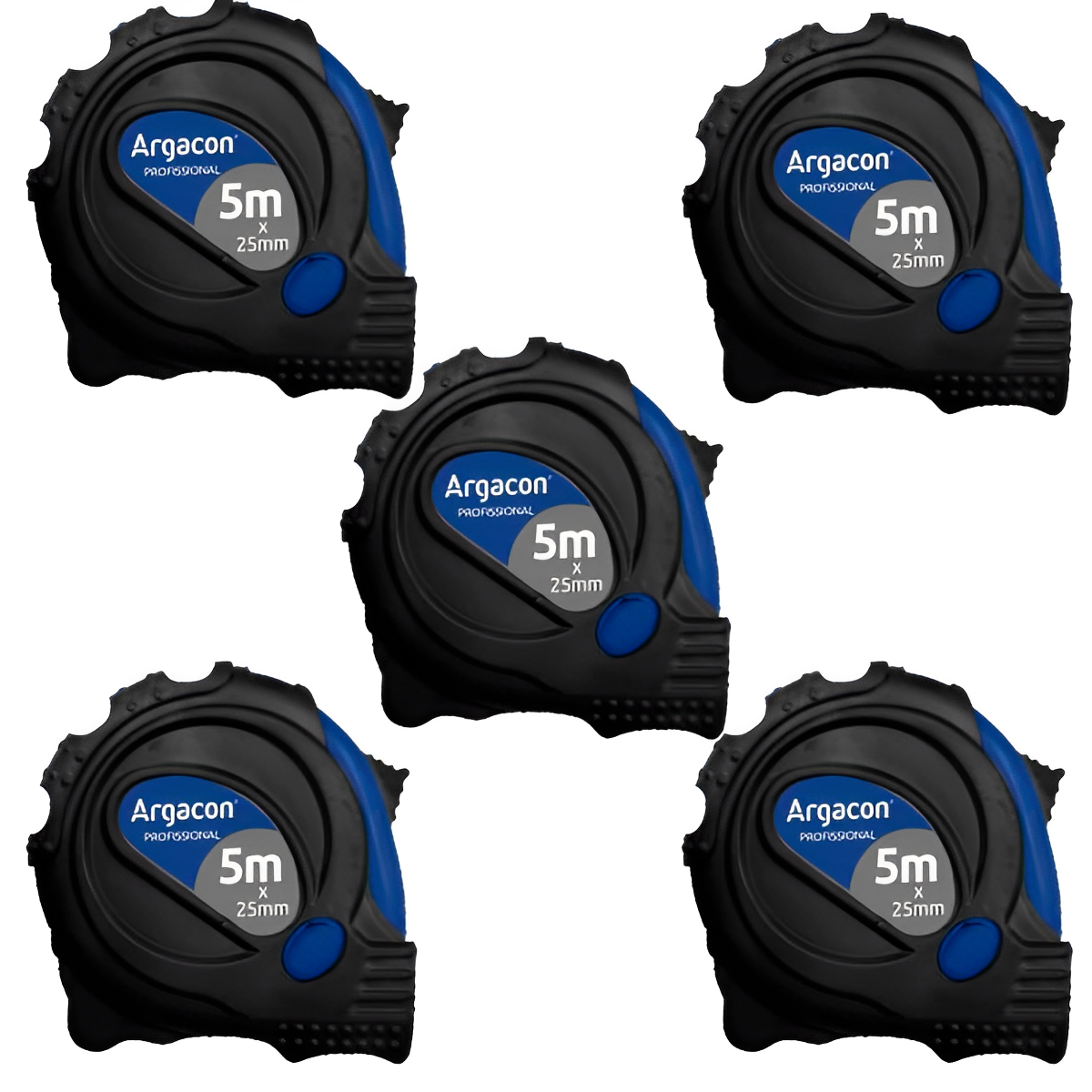 Trena Aço Fita Metálica Profissional 5m Com Trava Kit 5 Unid ...