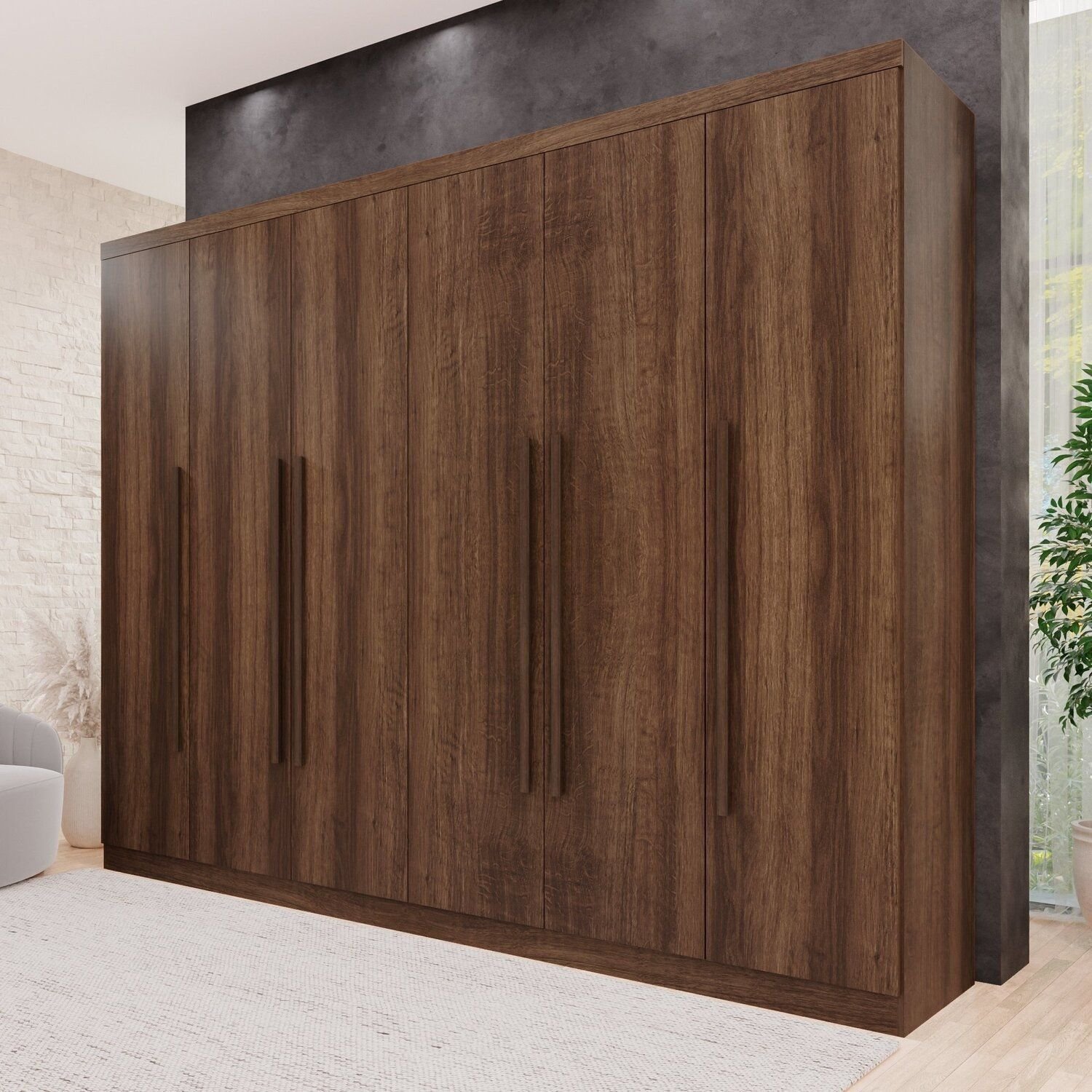 Guarda-Roupa Casal 6 Portas 6 Gavetas Angra Expresso Móveis ...