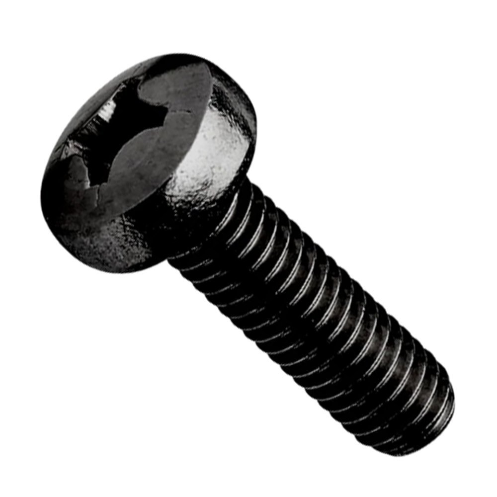 Parafuso Maquina M3 X 6 C. Panela Zinco Preto - 500un | MadeiraMadeira