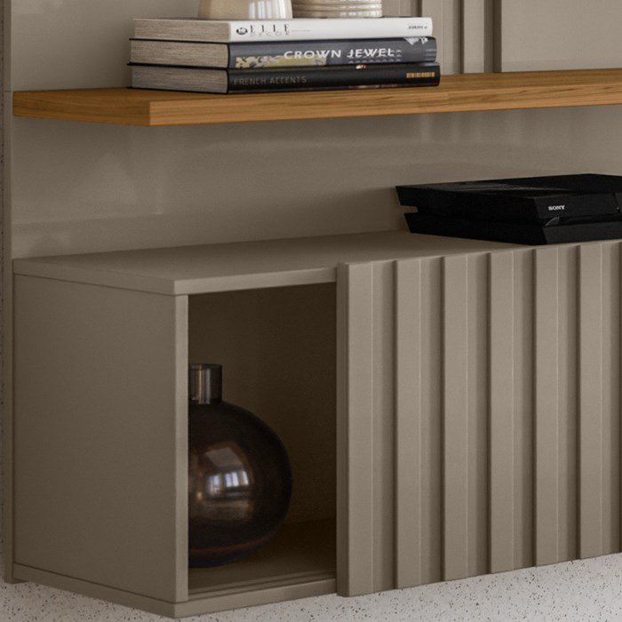 Painel Bancada Suspenso Para TV 65 Polegadas 2861 Fendi Naturale ...