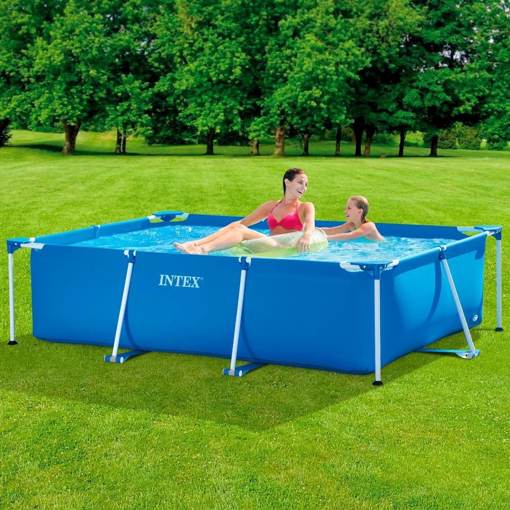 Piscina Estruturada Retangular 1.662 Litros Intex 28270NP | MadeiraMadeira