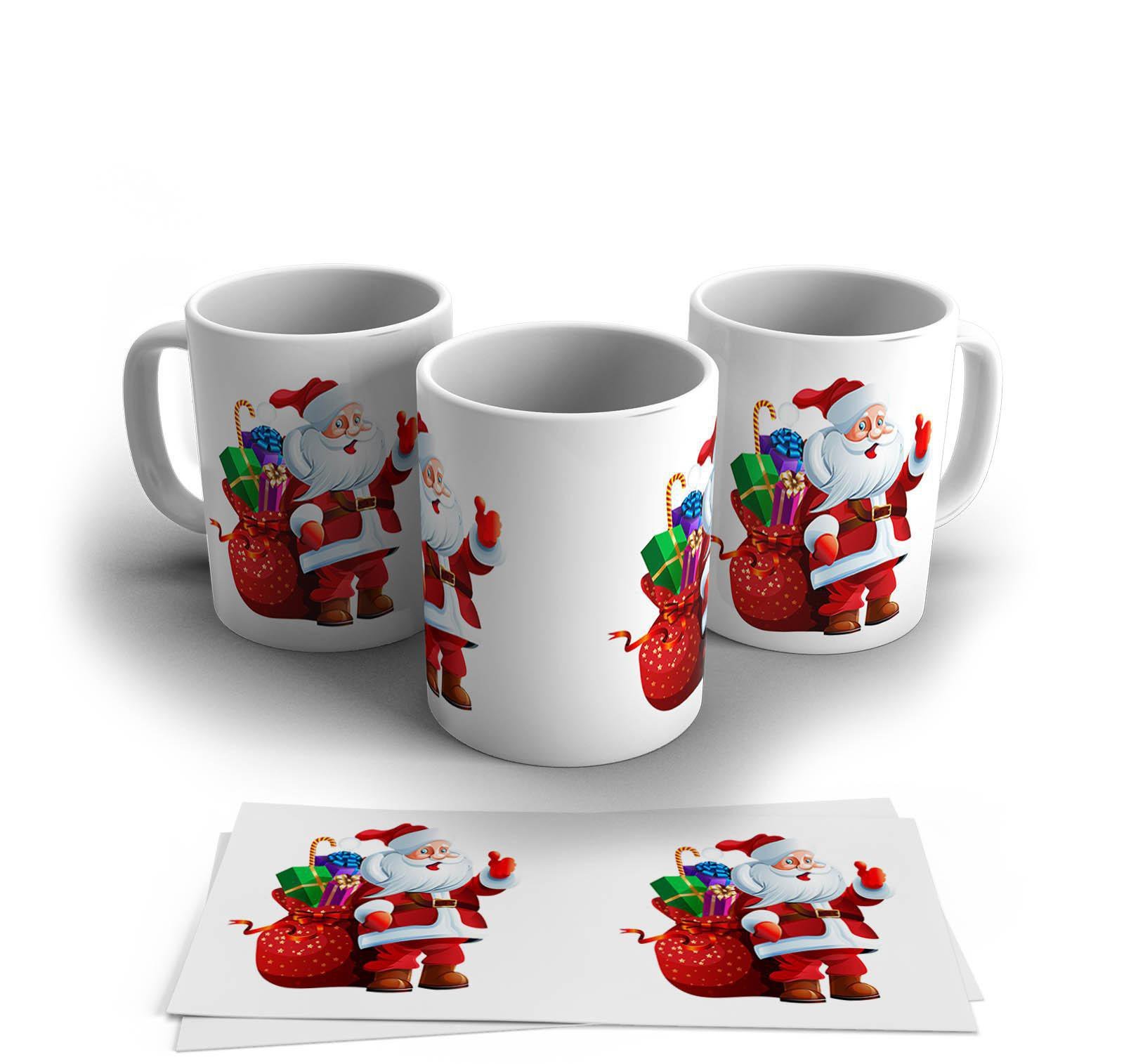 Caneca Personalizada De Natal Com Papai Noel - 4801 | MadeiraMadeira